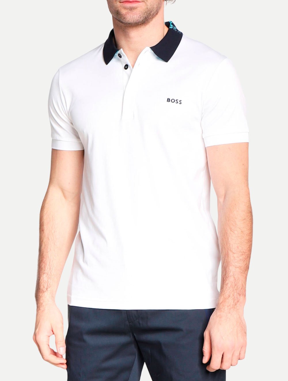 Polo Hugo Boss Slim Fit Paule 1 Branca | Adamanto Store