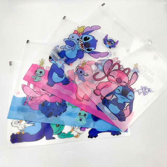 Pasta Transparente A4 c/ ZipLock STITCH - UND | Atacado Papelândia