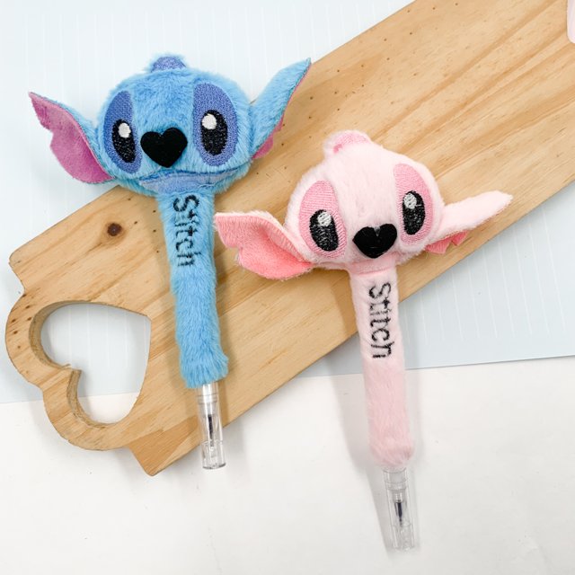 Caneta Premium Pelúcia STITCH E ANGEL - PACOTE 12 UND | Atacado Papelândia