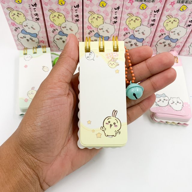 Mini Bloco de Notas c/ Espiral Chiikawa - UND | Atacado Papelândia