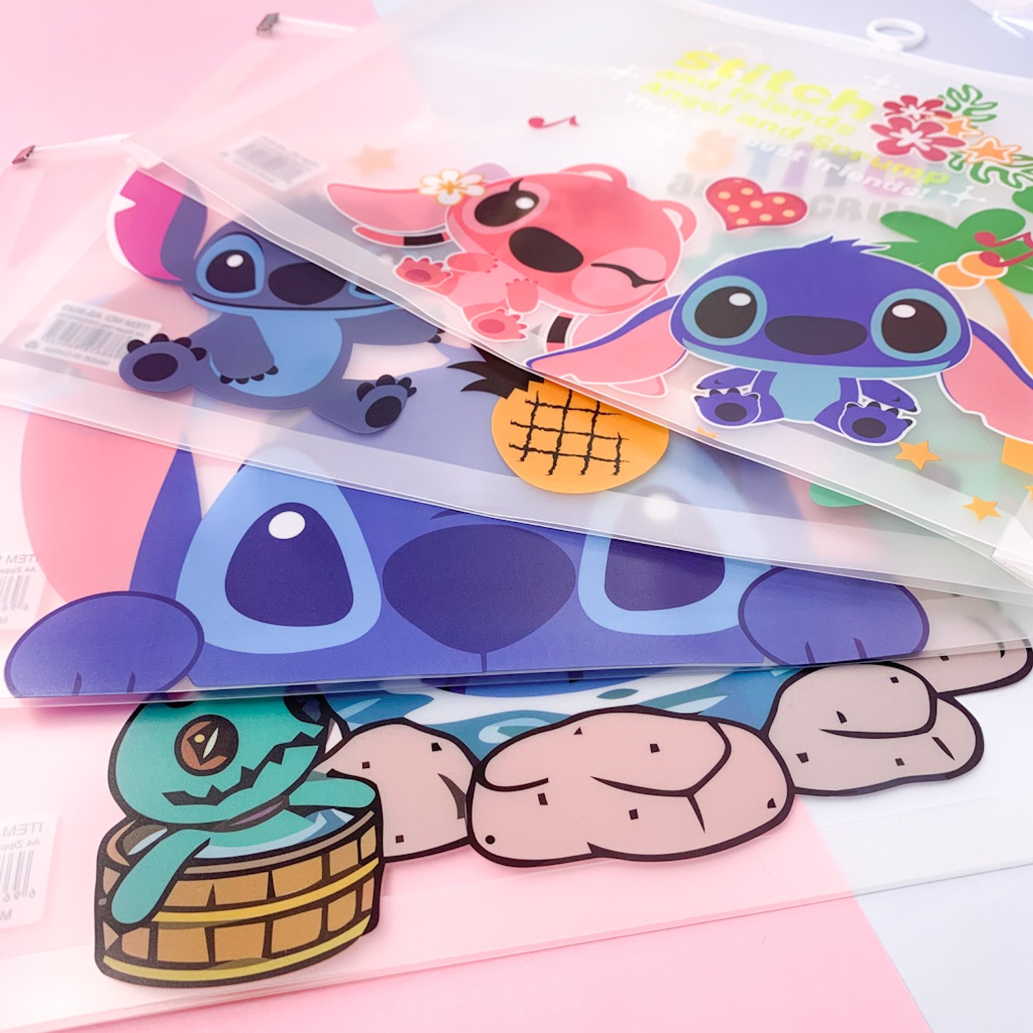 Pasta Transparente A4 STITCH - UND | Atacado Papelândia