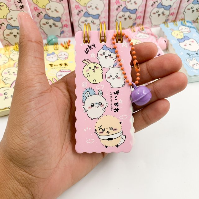 Mini Bloco de Notas c/ Espiral Chiikawa - UND | Atacado Papelândia