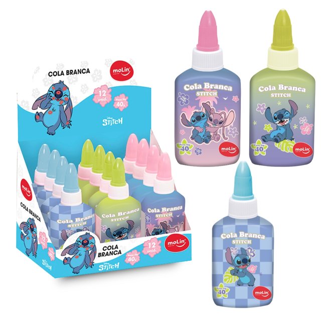 Cola Líquida Stitch 40g MOLIN - UND | Atacado Papelândia