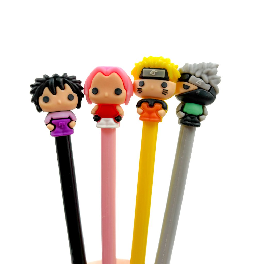 Caneta Fofa Naruto - PACOTE 6 UND | Atacado Papelândia