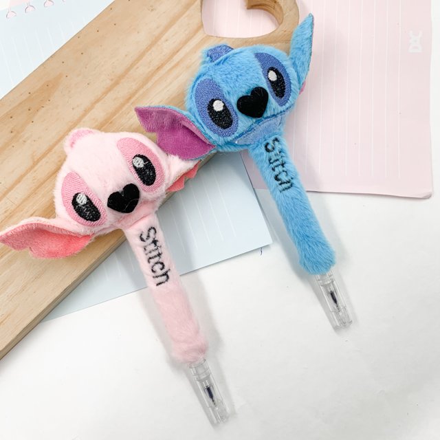 Caneta Premium Pelúcia STITCH E ANGEL - PACOTE 12 UND | Atacado Papelândia