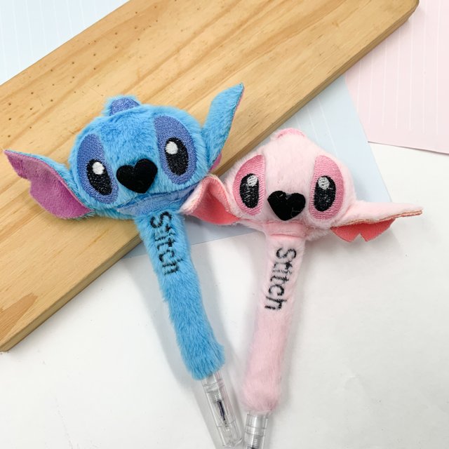 Caneta Premium Pelúcia STITCH E ANGEL - PACOTE 12 UND | Atacado Papelândia