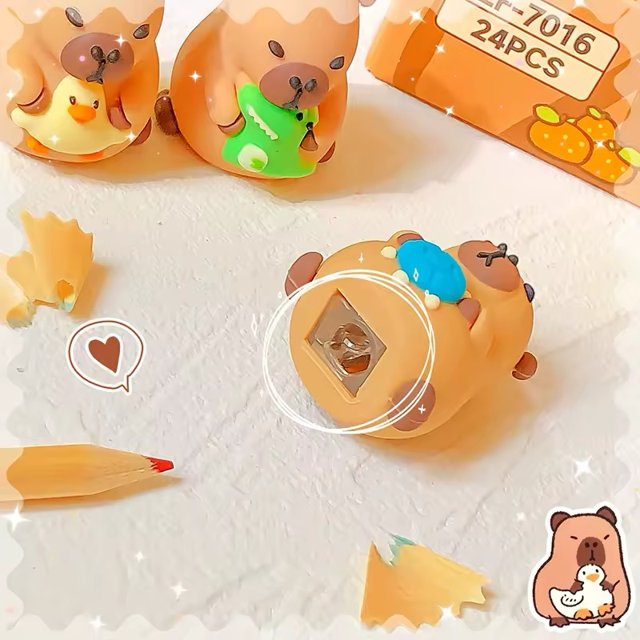 Apontador Emborrachado Capivara Friend - Cx 24 UND | Atacado Papelândia