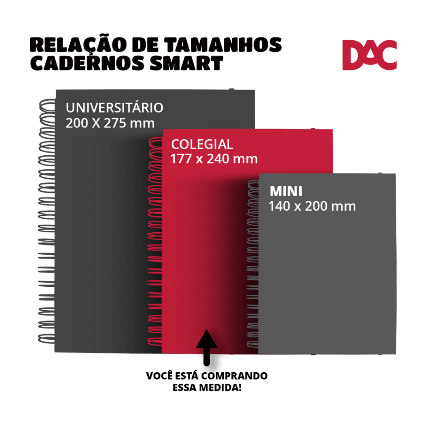 Caderno Smart Colegial 10 Matérias Hello DAC | Atacado Papelândia