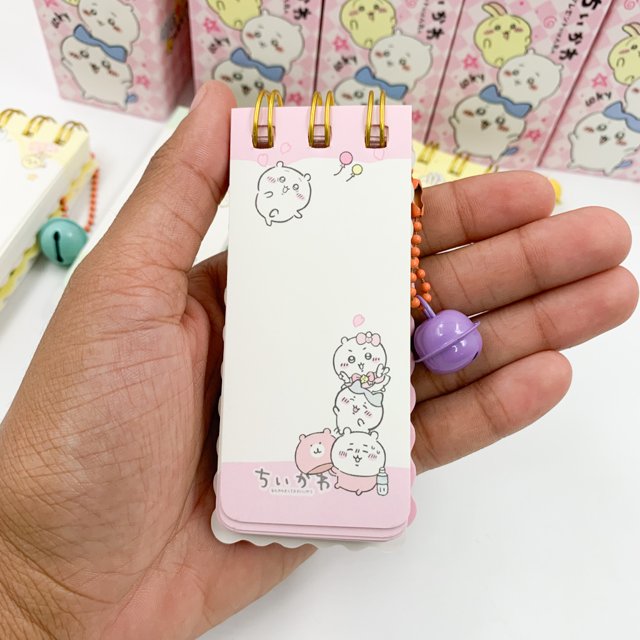 Mini Bloco de Notas c/ Espiral Chiikawa - UND | Atacado Papelândia