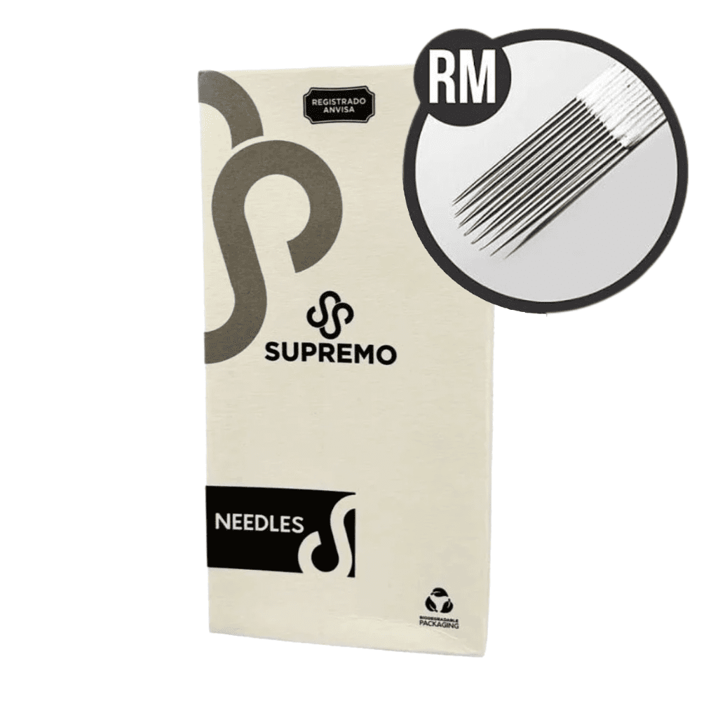 Agulha Supremo - Pintura Magnum Curvada RM - Caixa | Nômades Tattoo Supply
