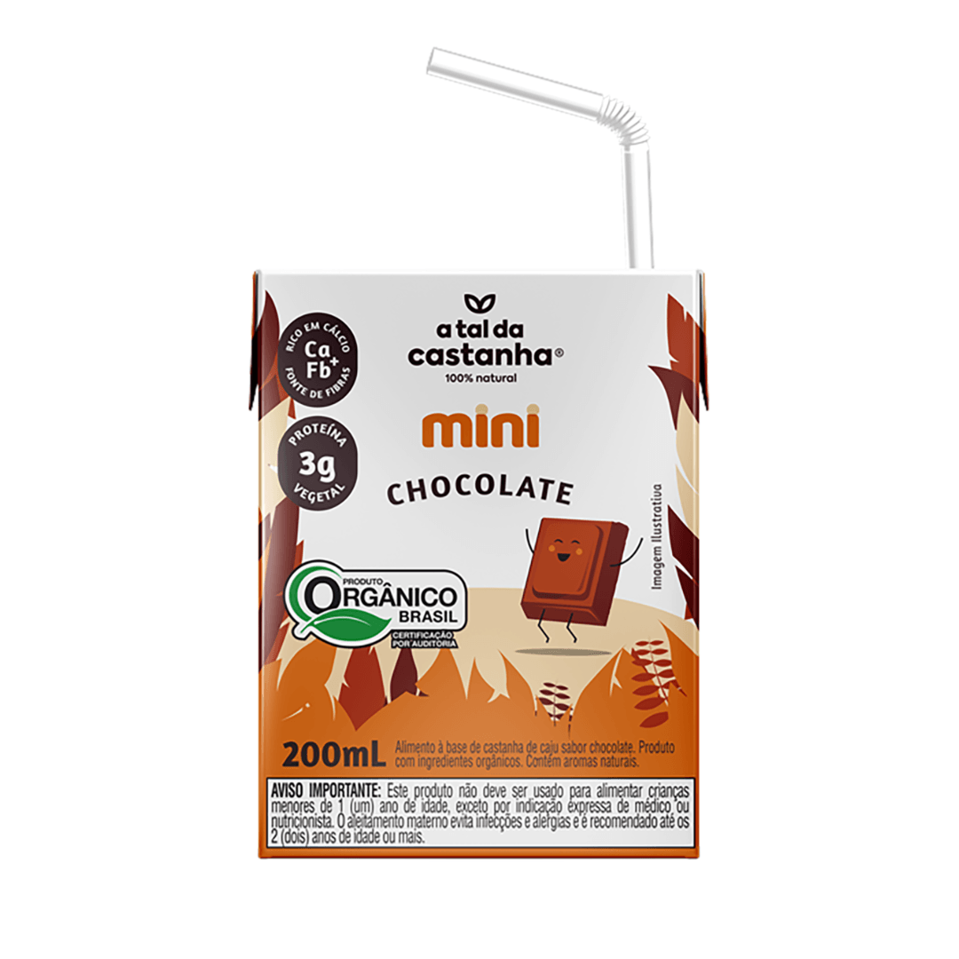 Bebida Vegetal de Castanha de Caju Mini Chocolate A Tal da Castanha ...