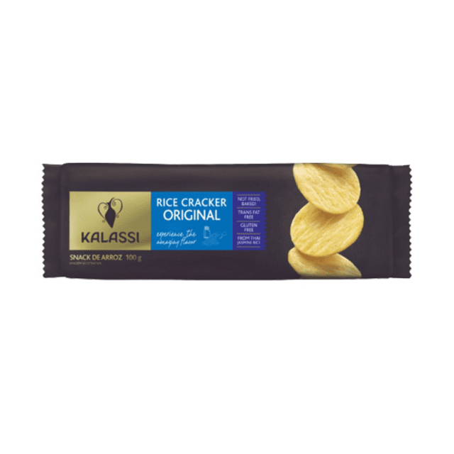 Biscoito de Arroz Cracker Original Kalassi 100g | Leve e Saboroso ...