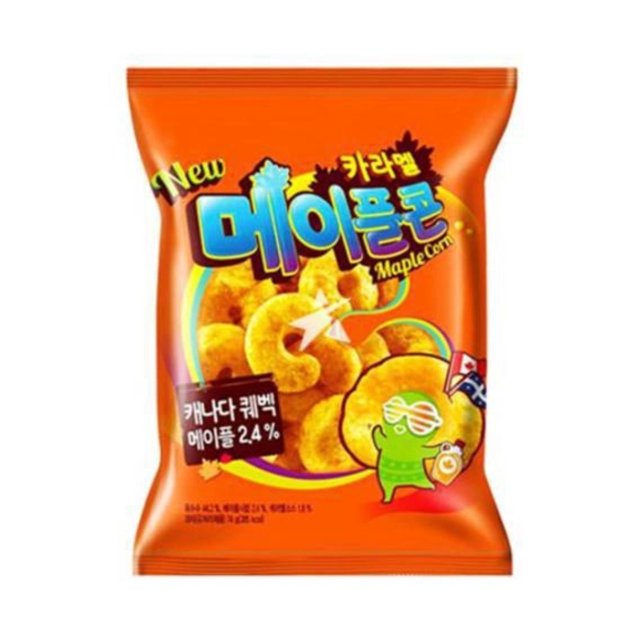 Salgadinho Coreano Sabor Caramelo Maple Corn Crown 74g | Empório Yo