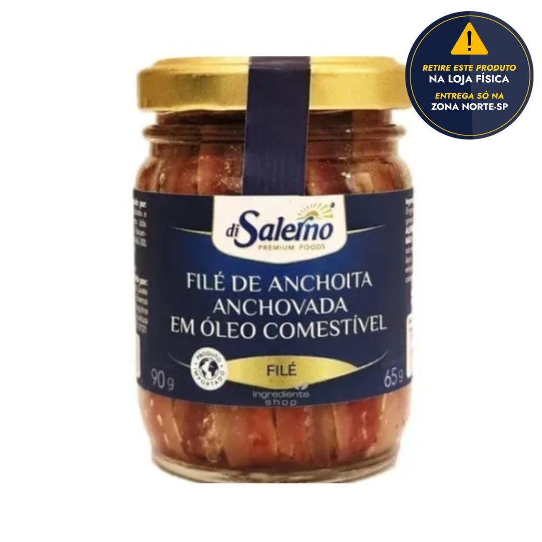 Filé de Anchova em Óleo Comestível Di Salerno 90g - Sabor Gourmet ...