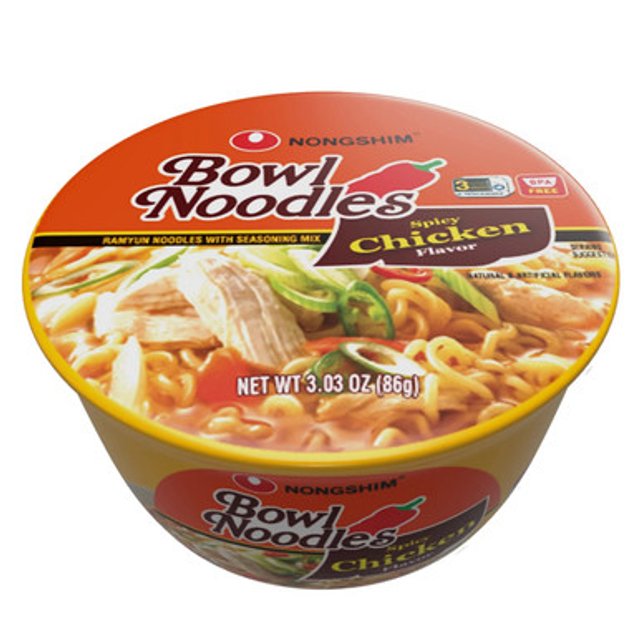 Macarrão Instantâneo Coreano Galinha Picante Bowl Nongshim 86g | Empório Yo