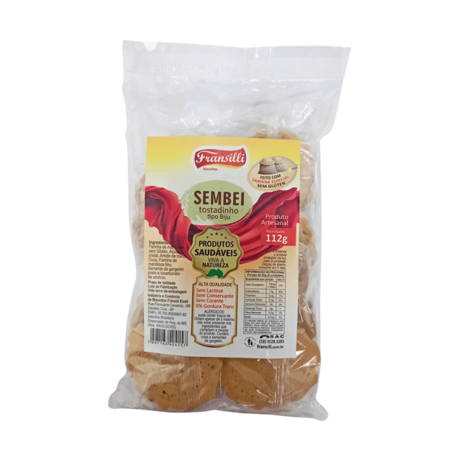Biscoito Sembei Tostadinho Tipo Biju Fransilli 112g - Crocância ...