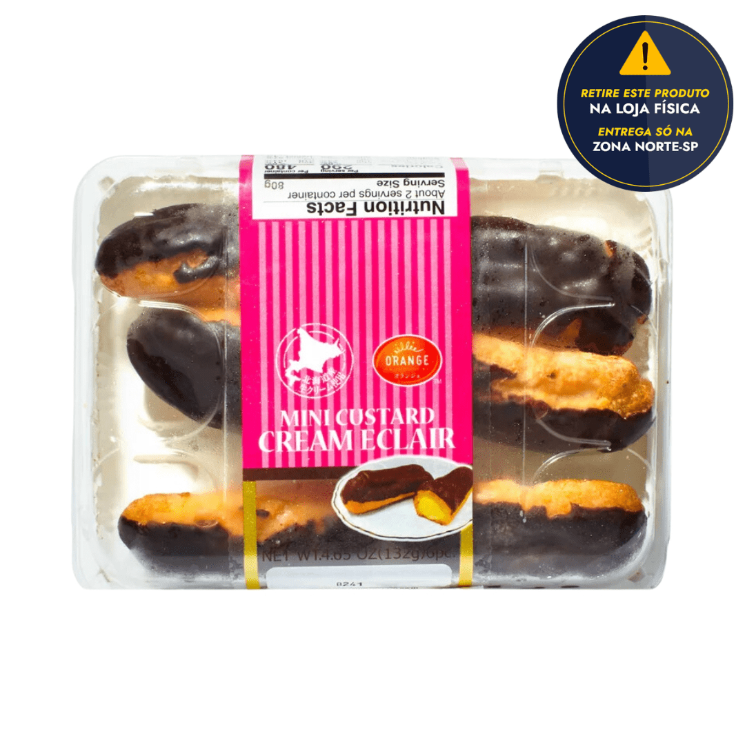 Patisserie Mini Custard Cream Eclair Orange 132g | Empório Yo