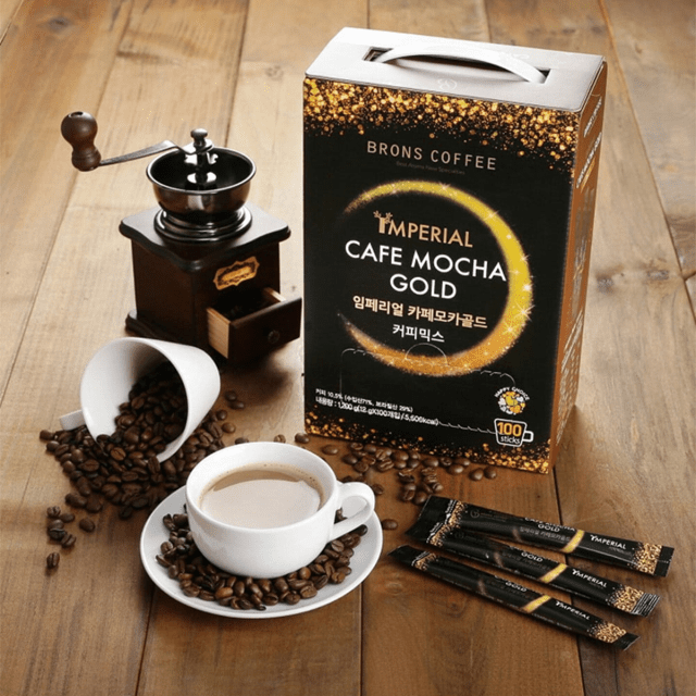 Café Coreano Imperial Mocha Gold Sachê 12g - Sabor Refinado | Empório Yo