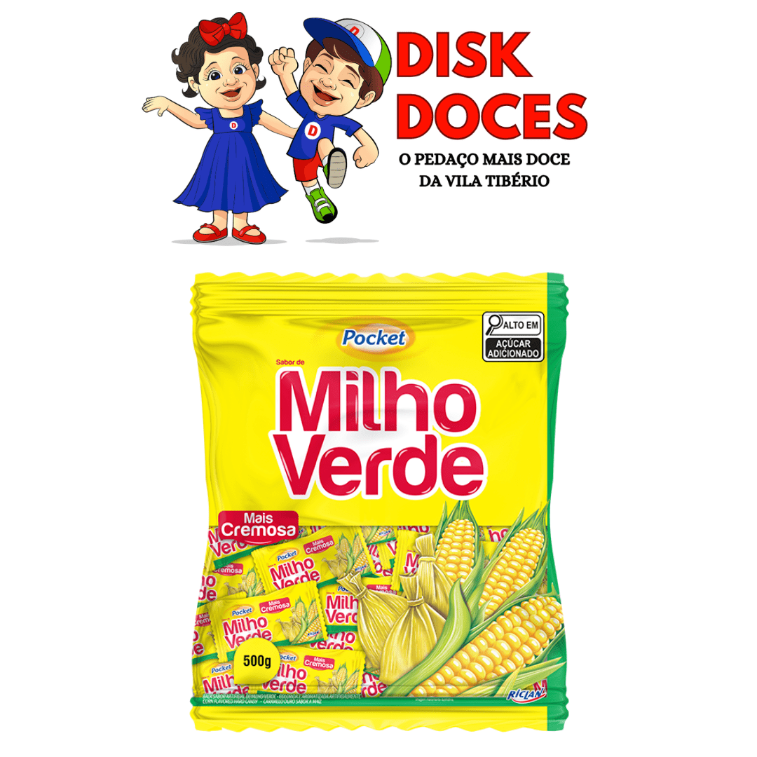 BALA RICLAN POCKET MILHO VERDE CREMOSA | Disk doces