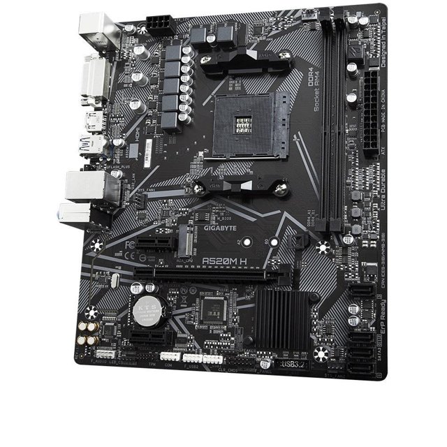 Kit Upgrade ITX Gamer AMD Ryzen 5 5600g + Placa mãe Gigabyte A520M H + Memória 16GB | ITX Gamer