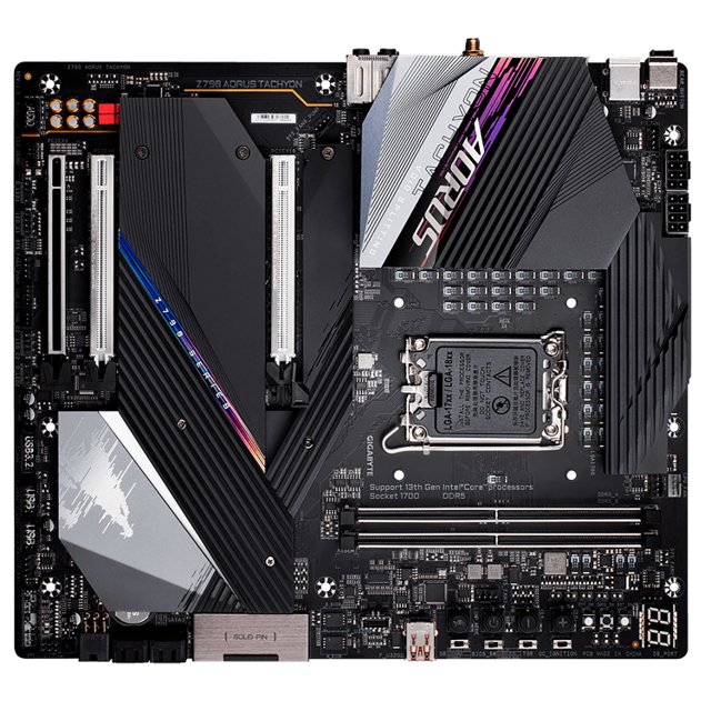 Placa Mãe Gigabyte Z790 AORUS TACHYON X, Chipset Z790, Wi-Fi, Intel LGA ... Placa Mãe Gigabyte Z790 AORUS TACHYON X, Chipset Z790, Wi-Fi, Intel LGA ...
