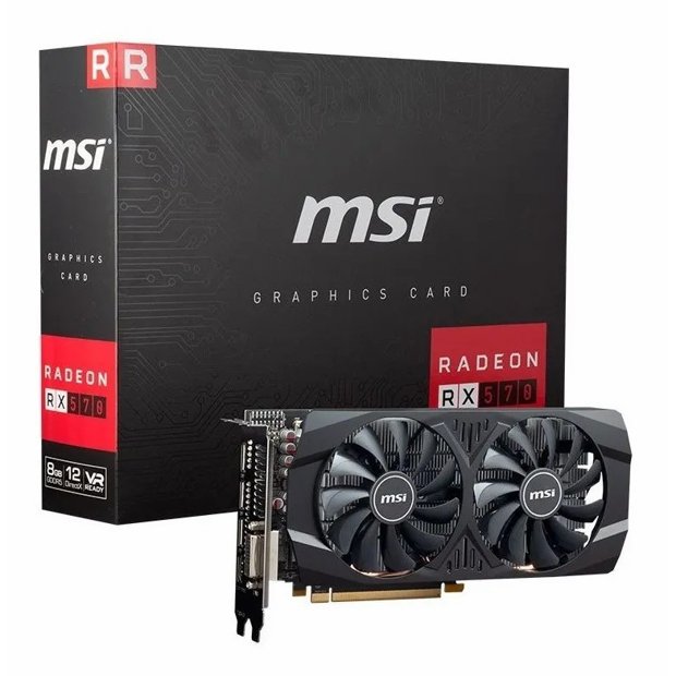 Placa de Video MSI Radeon RX 570 8GB 256-bit, 912-V809-3428 | ITX Gamer