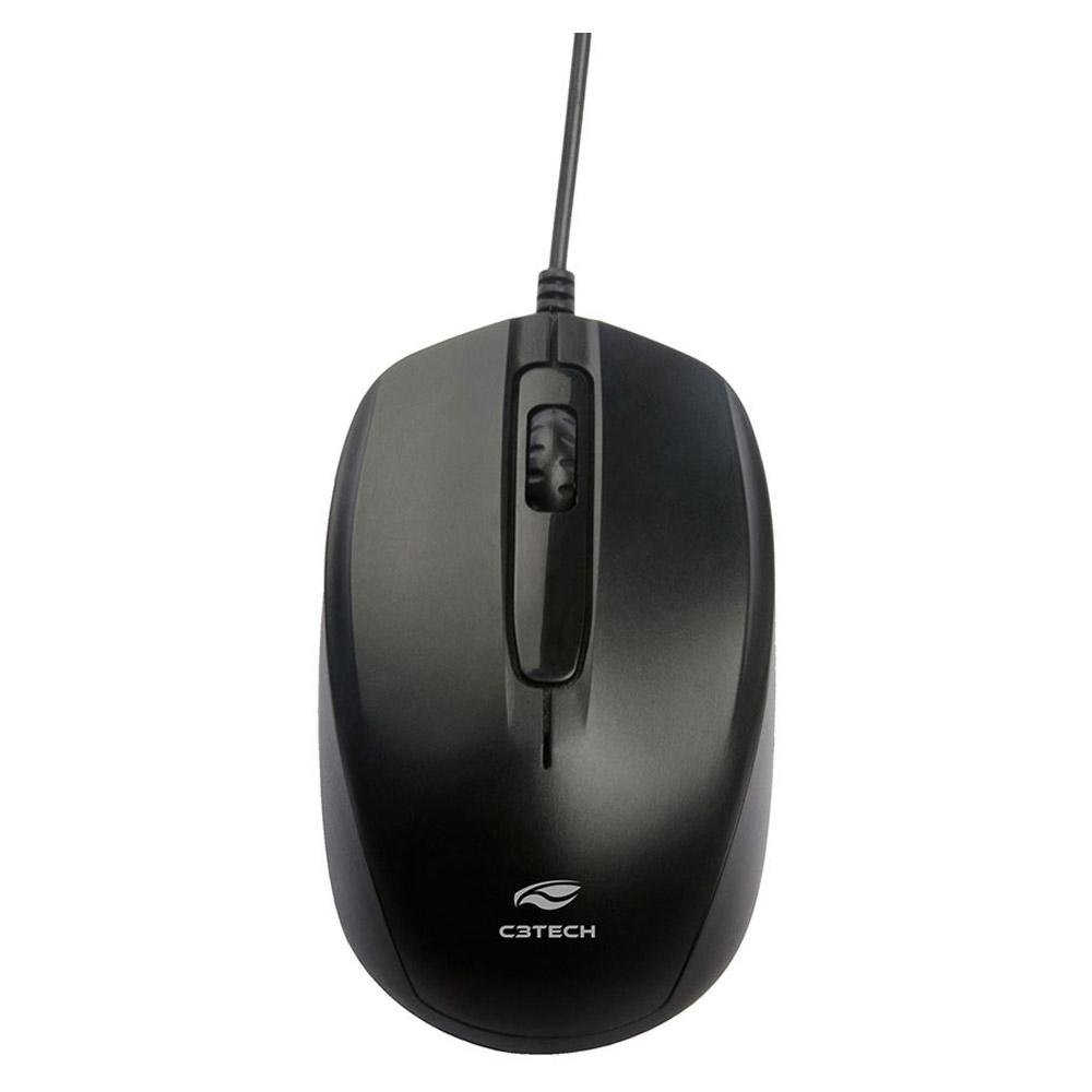 Mouse C3 Tech USB Preto - MS-30BK | ITX Gamer