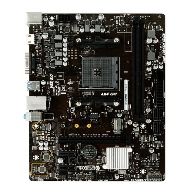 Placa mãe Biostar B450MH D4 Chipset AMD 450, DDR4, Socket AM4 | ITX Gamer
