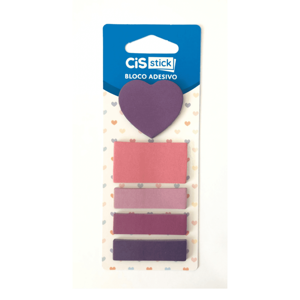 BLOCO ADESIVO CIS STICK 5 MODELOS | PAPELARIA PEPPER