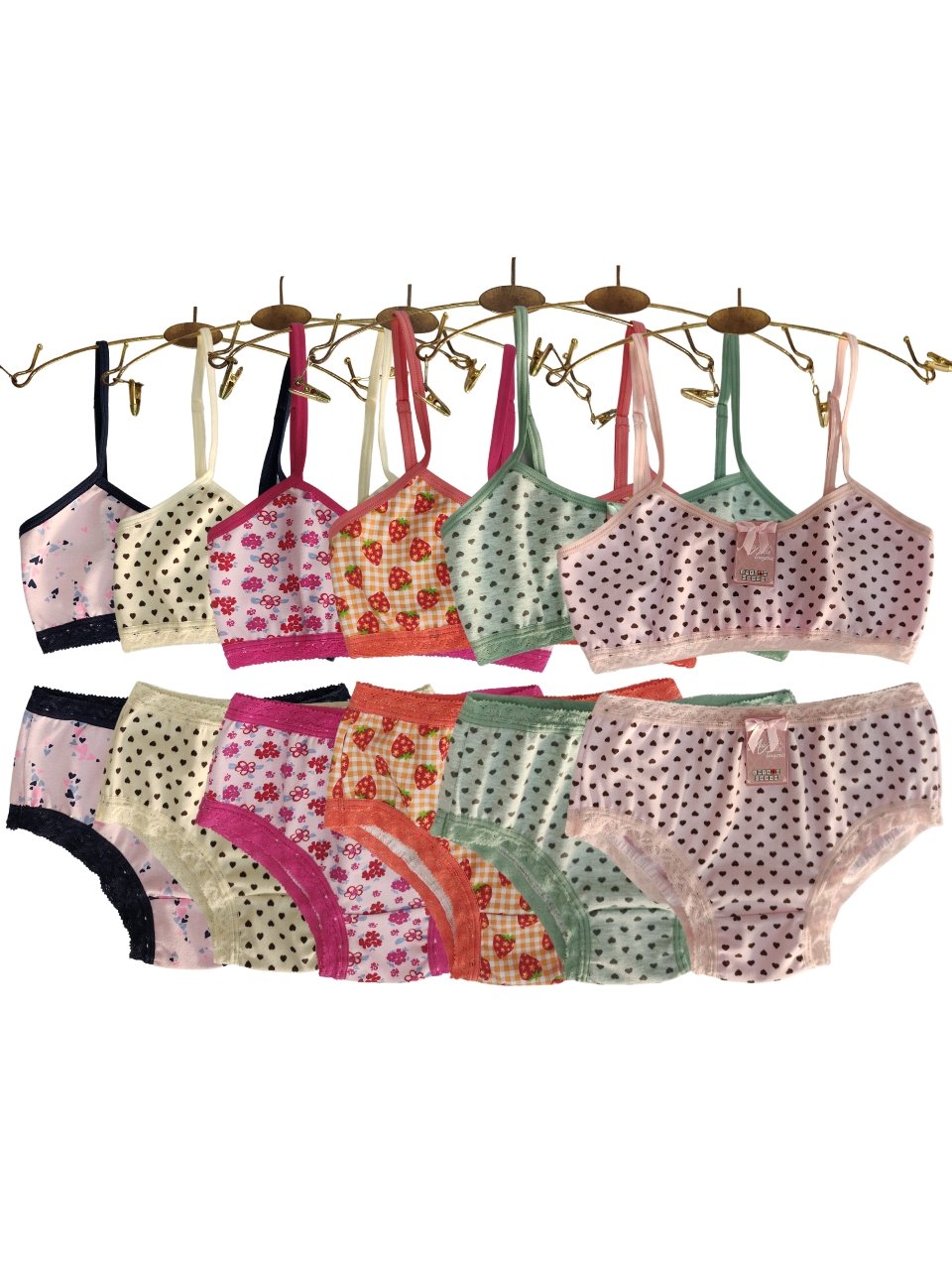 Conjunto de calcinha e top infanto juvenil, tecido algodão ...