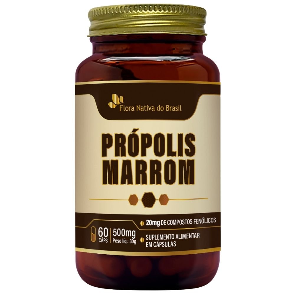 Própolis Marrom 500mg 60 cápsulas - Flora Nativa no ATACADO | Natural ...