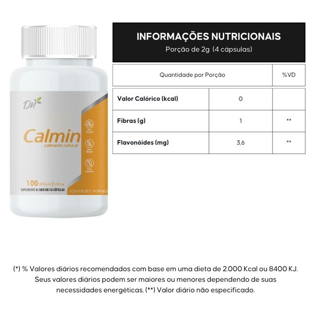 Calmin 100 cápsulas - Denature no ATACADO | Natural Distribuidora