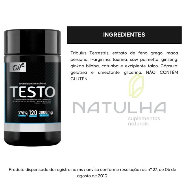 Testo 120 cápsulas - Denature no ATACADO para REVENDA | Natural ...