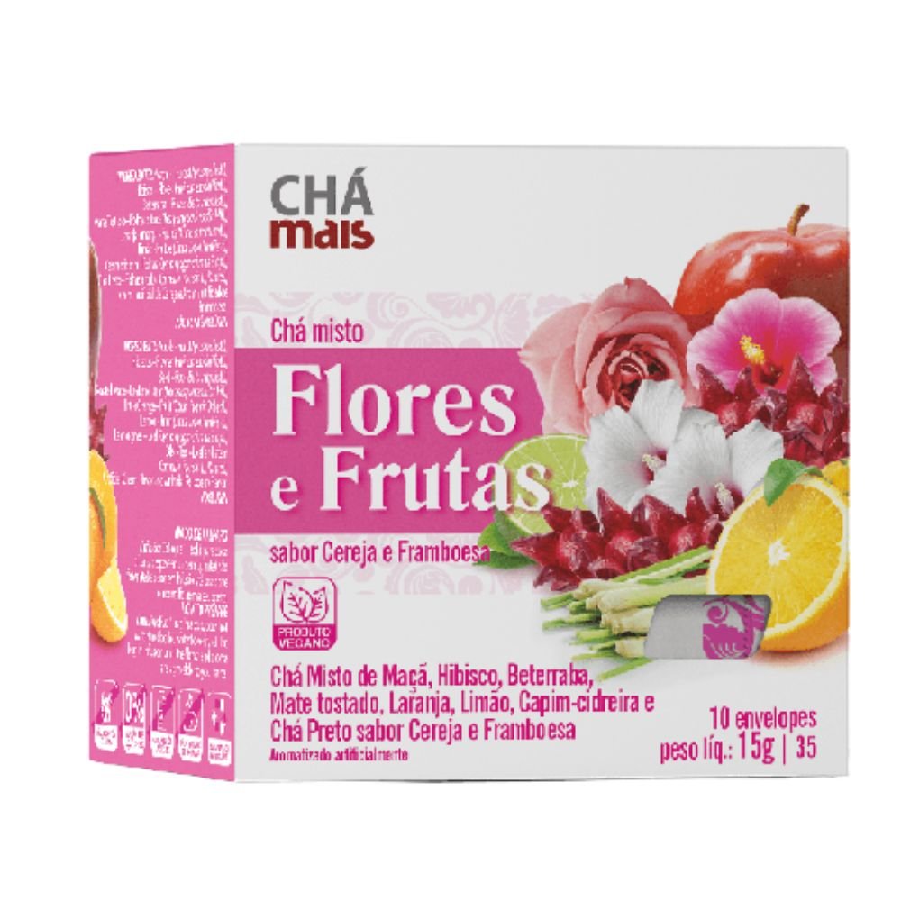 Chá Misto de Flores e Frutas 10 Sachês - Chá Mais no ATACADO | Natural ...