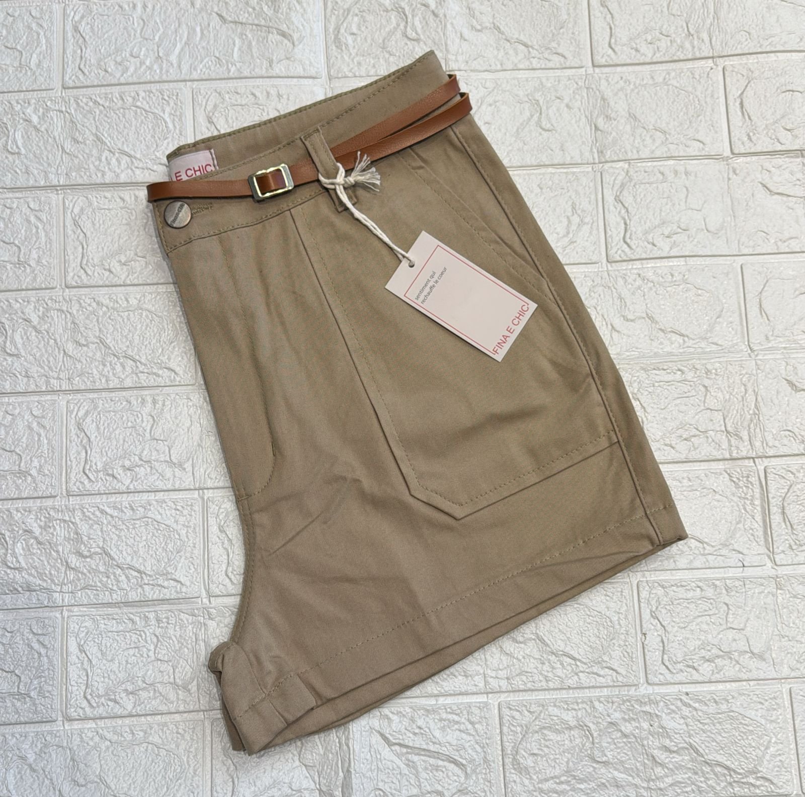 SHORT PLUS ALFAIATARIA FINA E CHOC - COM ELASTANO REF | M Store Atacado