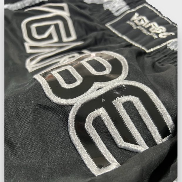 SHORT - STEEL COMBAT PRETO E PRATA - VGARBE | VGARBE