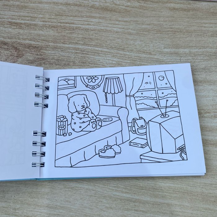 Livro de colorir Bobbie Goods 50 folhas Azul claro | Papelaria Colorir