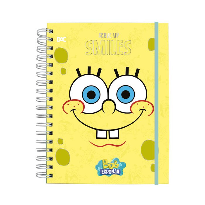 CADERNO UNIVERSITÁRIO SMART BOB ESPONJA - DAC | Papelaria Colorir