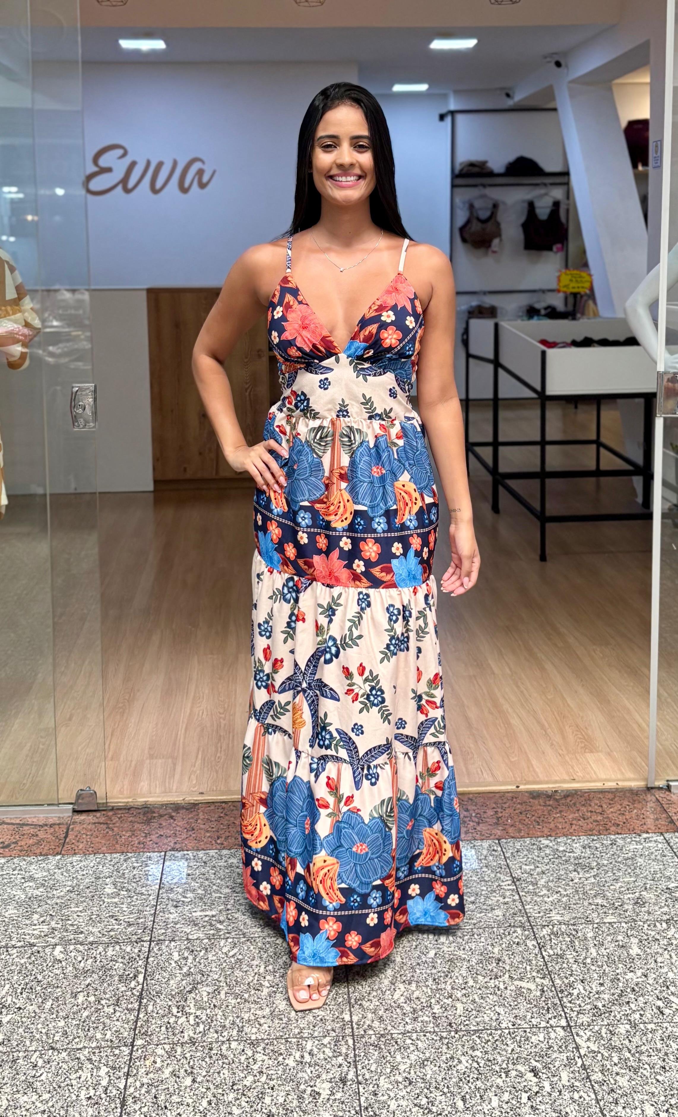 Vestido Longo Estela | Evva Modas