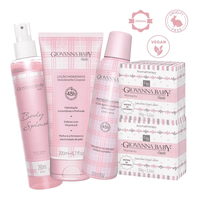 Giovanna Baby Classic Body Splash, Desodorante, Hidratante, Sabonete ...
