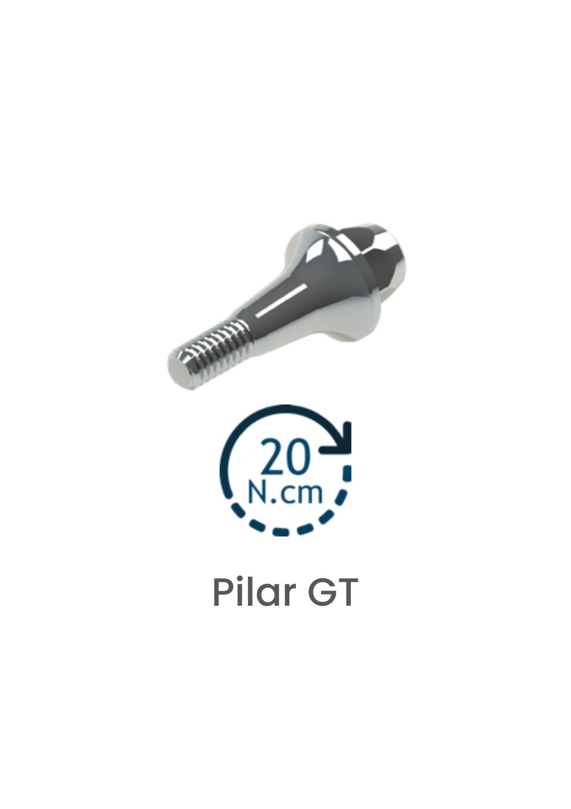 Pilar GT Compativel com Implante BioConect® BioCM 3.5/4.3/5.0 | Dental Bolt