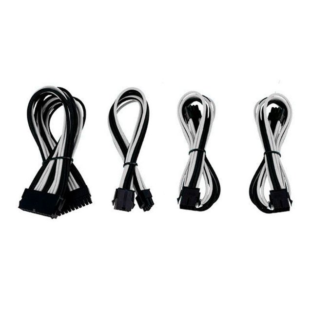 Kit Cabo Sleeved Gaming, Preto e Branco (8P + 2x(6+2P) + 24P) | PC ...