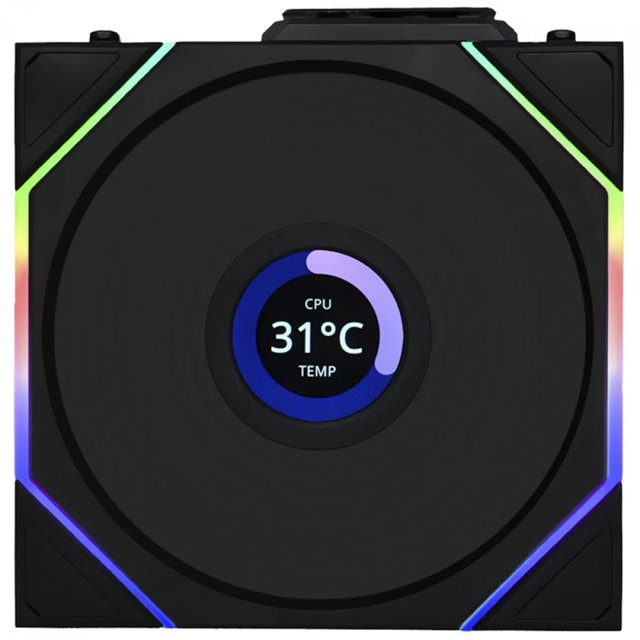 Cooler Fan Lian Li Uni Fan TL Wireless LCD Reverse Blade Preto 120mm ...