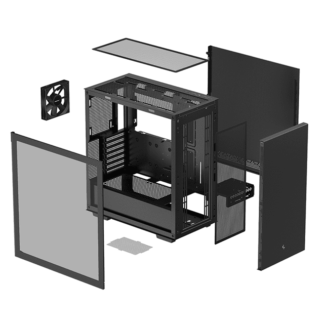 Gabinete Discreto DeepCool CH510, Mid Tower, Vidro lateral, ATX, Com 1 ...