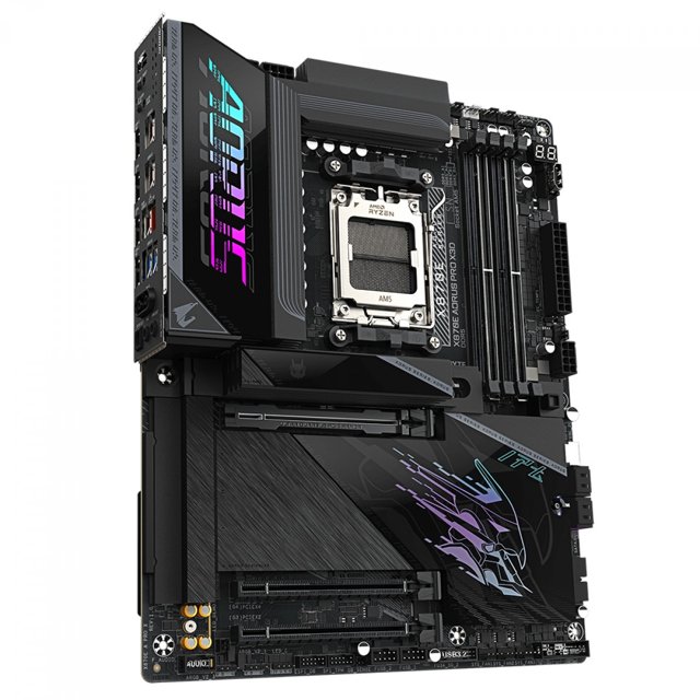 Placa Mãe X870E AORUS PRO X3D ICE, AMD AM5, ATX, DDR5, PCIe 5.0, Wi-Fi ...