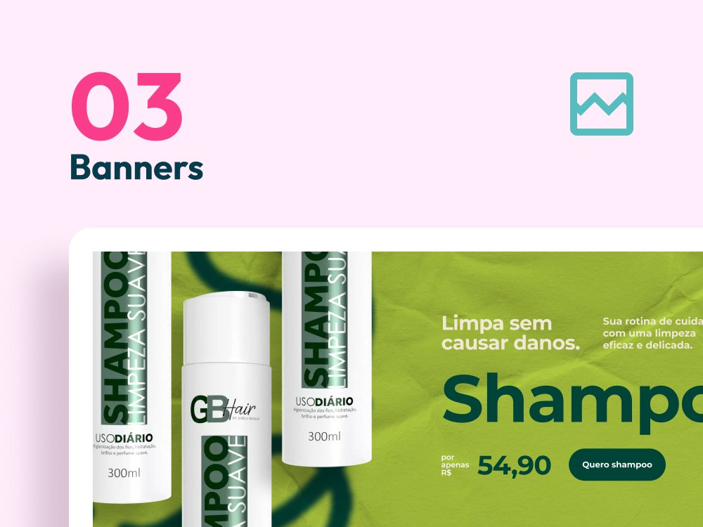 Pacote de 3 Banners Plus | Loja de Serviços da Bagy