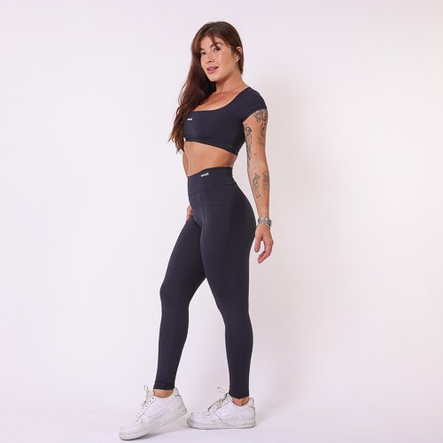 Calça Legging Run Preto | Lessah