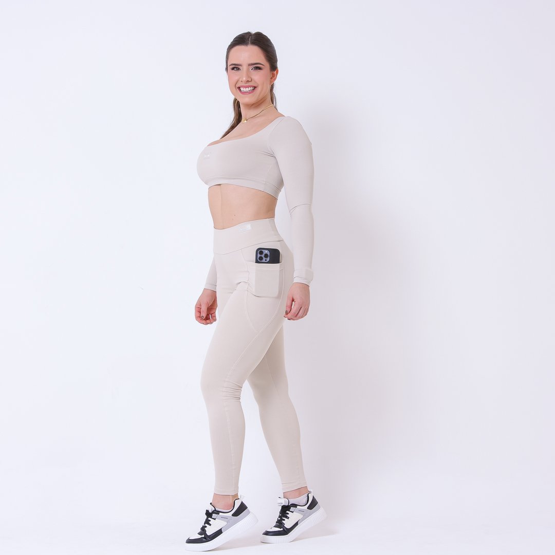 Calça Legging Run Vanilla | Lessah