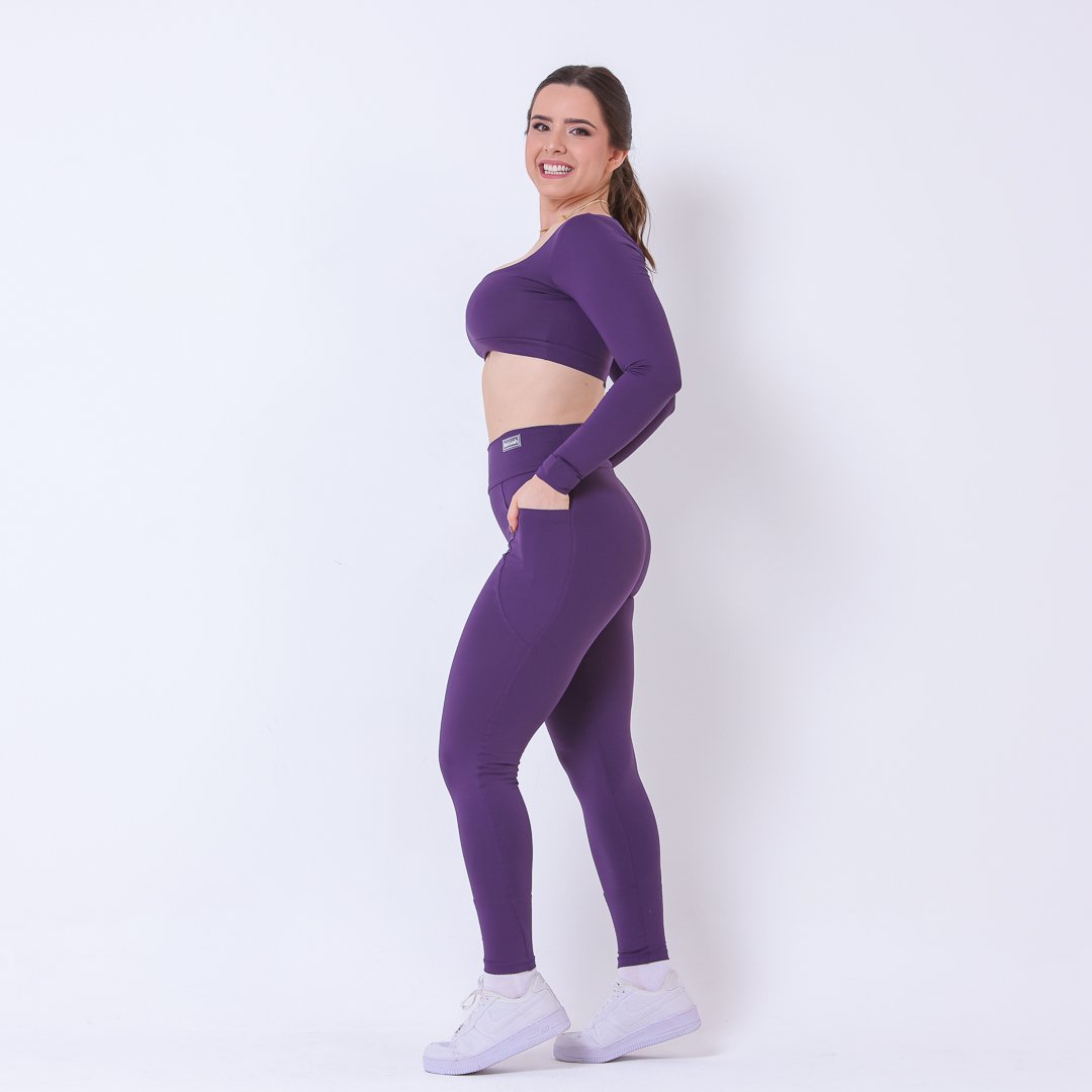 Calça Legging Run Uva | Lessah