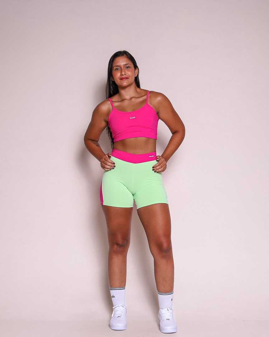 Short Faby Rosa/Verde Euphoria | Lessah
